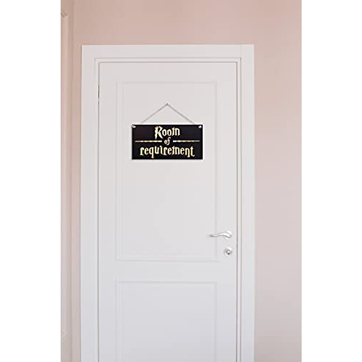 CARISPIBET Room of Requirement | Home Decorative Signs House Signs Fantasy and Wizardry Theme Welcome Sign 6" x 12" (Room of Requirement)