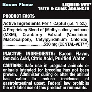 Liquid-Vet Advanced Teeth & Gums Supplements for Dogs | Dental Care for Dogs | Oral Mouth Care | Tartar + Plaque + Gingivitis