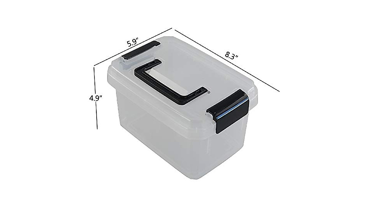 Teyyvn Plastic Mini Latch Box Set – Secure Storage Organizers