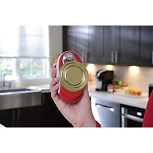 Tornado F4 Can Opener-Great for Arthritis Sufferers, Safest, fastest, Easiest Hands-Free Can Opener-New and Improved (RED)…