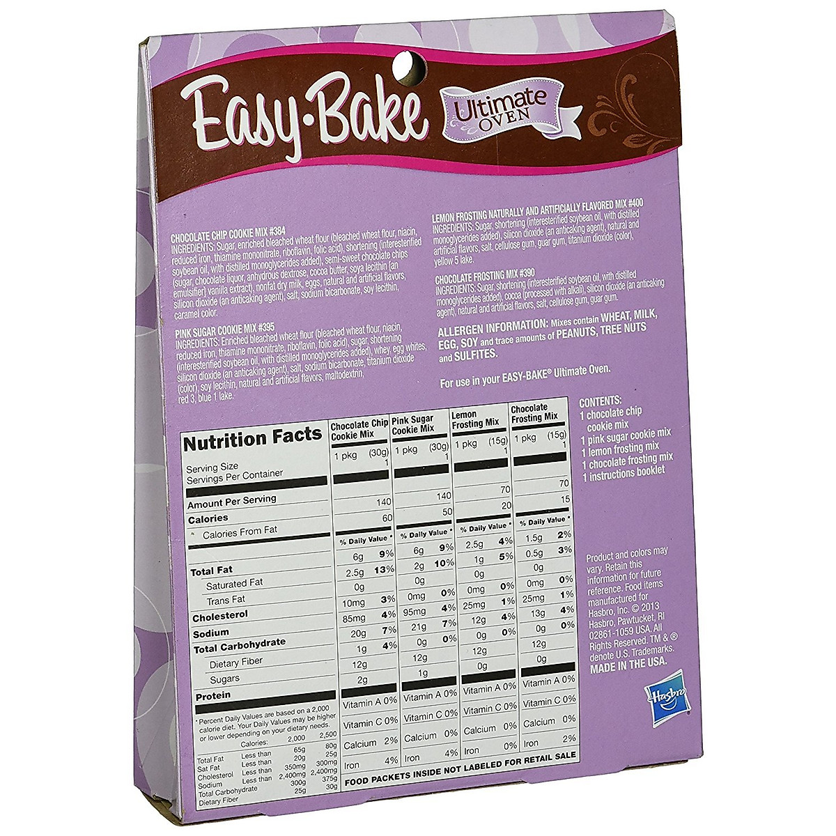 Easy Bake 5000 Ultimate Oven Chocolate Chip & Pink Sugar Cookies Refill Pack Playset