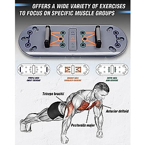 Hikeen Home Workout Equipment to Help Achieve Fitness Goals, 27-in-1 Portable Gym Exercise Equipment with Compact Push-Up Board, Resistance Bands, Ab Roller Wheel, and Pilates Bar, Master Your Workout