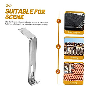 LIGHTAOTAO 20pcs Tile anti-slip buckle roof tile fasteners tile seam clips flooring product roof hook brick clips stainless steel hooks for hanging stainless steel hooks outdoor deck tiles