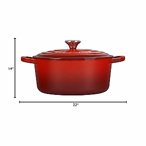Le Creuset Enameled Cast Iron Signature Round Dutch Oven, 3.5 qt. , Cerise