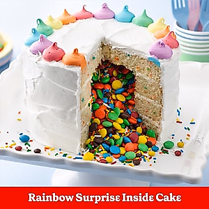 Betty Crocker Delights Super Moist Party Rainbow Chip Cake Mix, 13.25 oz. (Pack of 12)