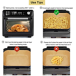 MadMedic Air Fryer Liners Disposable 6 in 8 in 9 in Air Fryer Paper Liner 7.9 Inch Rounded Nonstick Parchment Paper Oil Proof Air Fryer Paper Liners for 4Qt to 8 Qt Ninja Air Fryer AF101 AF150 AF161