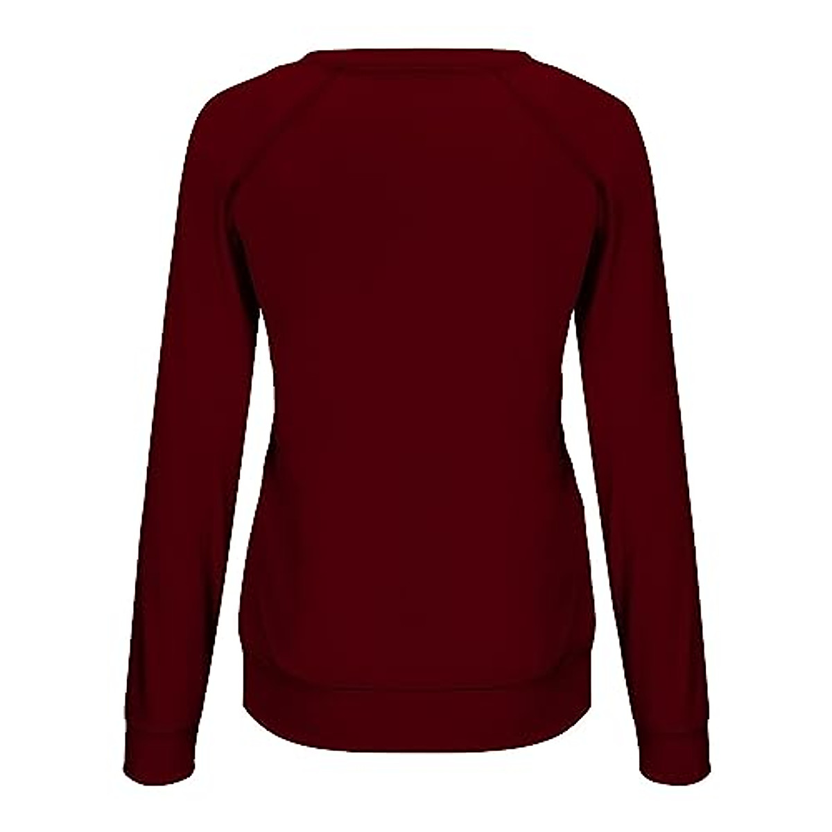 Womens Summer Clothes 2023 2024 Sudaderas para Mujer con Estampado girasoles Jersey Manga Larga Camisa Cuello Redondo ropa de otoño Primavera H2-Wine Small