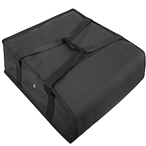 Trail maker Pizza Bags for Delivery Insulated Bag 2 Pizza Food Delivery Bag 20x20x6 Food Bag for Personal and Professional Use (Black)