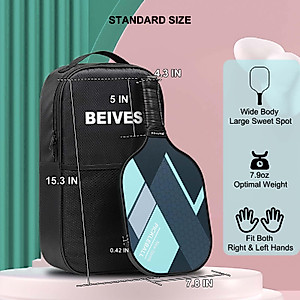 Pickleball Paddles, USAPA Standard Fiberglass Surface Pickleball Paddles Set of 2 or 4 Rackets, Pickleball Set with 4 Pickleball Balls &1 Pickleball Bag, Pickle Ball Paddle Set for Men, Women