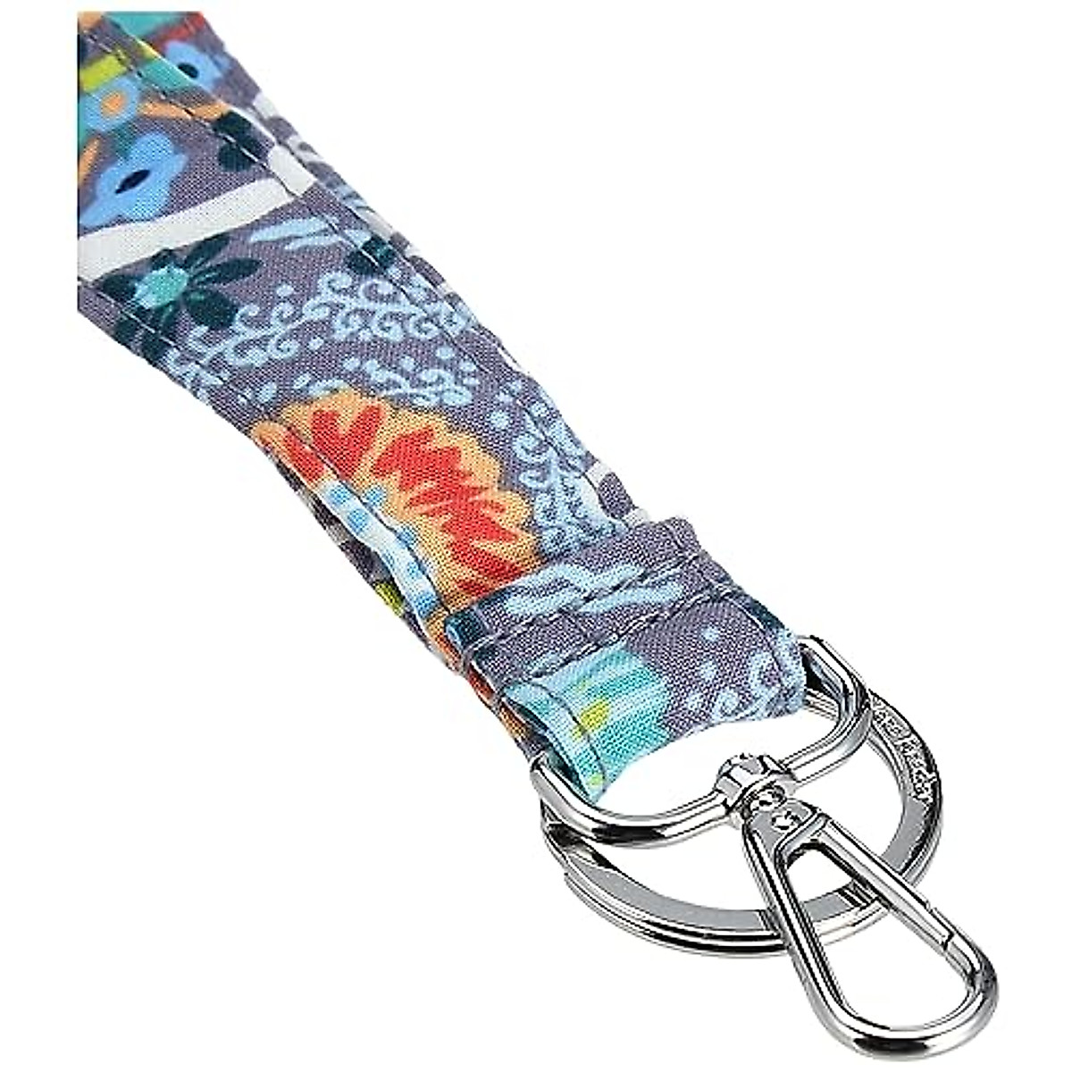 Vera Bradley Women's Cotton Wide Lanyard, Citrus Paisley - Recycled Cotton, One Size