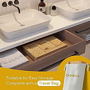 Bathtub Caddy Tray – Bath Caddy Tray for Bathtub – Expandable - Bathroom Accessories for a Modern Home – Practical and Versatile Bathtub Tray with Extending Sides