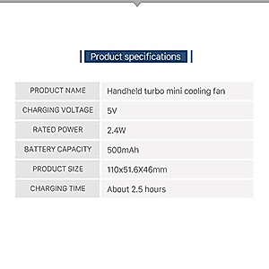 無品牌 GKI Mini handheld fan, USB Rechargeable Small Cooling Fan, Battery Operated Personal Fan. (ROSE GOLD)