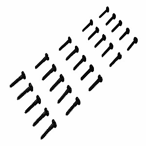 #8 Pyramid Wood Screws 3/4" H 25 Black Steel Screws For Woods Renovators Supply