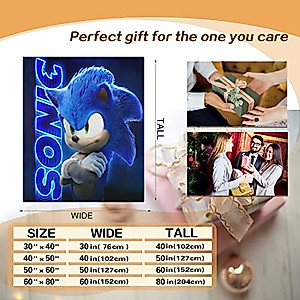 GCVYZL Blanket Flannel Throw Blankets Soft Lightweight Plush Cozy for Sofa Bed All Season for Adults Kids 50" x60