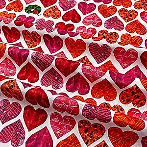 Andover The Very The Very Hungry Caterpillar I Love You Large Hearts Red Fabric By The Yard