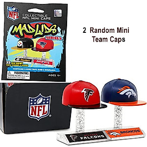 Team Football Dolphins Pop Figure Tua Tagovailoa Player Bunded woth Mad Lids Cap Blind Bag 2 Pack Case National League 3-Items