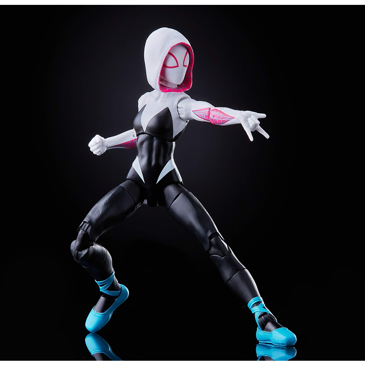 Spider-Man Hasbro Marvel Legends Series Into The Spider-Verse Gwen Stacy 6-inch Collectible Action Figure Toy, with Spider-Ham Mini-Figure
