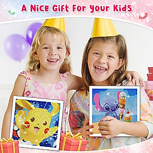 LAVIDASS Diamond Kits for Kids Adults 4 Pack 5D Diamond Full Drill Diamond Art for Kids Ages 6-8-10-12 and Beginners