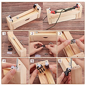 PH PandaHall Jig Bracelet Kit, Adjustable Length Bracelet Maker Kit for Weaving DIY Craft Tools, Including 2 Parachute Cords and 6 Quick Release Buckles