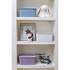 Tatay Storage Box Baobab, 22L Capacity, Polypropylene, BPA free, Mist Blue Measures 29.4 x 38.5 x 23 cm