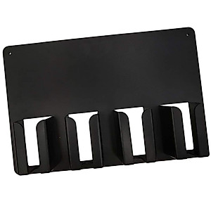 Minkissy Hair Clipper Holder Organizer Wall Mounted Hair Brush Comb Hairdressing Tool Storage Rack Shelf Container for Home Shop 31X20X6cm