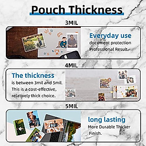 Uinkit Legal Thermal Laminating Pouches 9X14.5inches 5mil for Extra Protection 100Pack Clear Glossy Laminating Sheets Laminator Pockets (9x14.5x100-5mil)