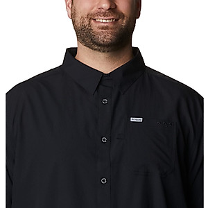 Columbia Men's Standard Slack Tide Camp Shirt, Black, Large