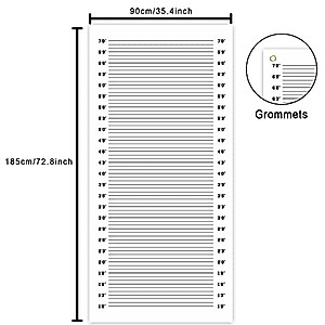 Mugshot Police Lineup Height Charts Banner Backdrop Background Accurate Measurements Theme Decor for Girls Bridal Shower Bachelorette Party Birthday Party Wedding Night Out Party Favors Decorations