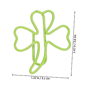 NOLITOY 45 Pcs Clover Paper Clip Metal Folder Colored Paper Clips Photo Binder Rustproof Paper Bookmark Clips Decorative Paper Clips Creative Paper Clip Note Clips Bookmark Clips Gift Mini