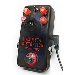 Max Metal High Gain Distortion Pedal with Full Range EQ for Metal & Thrash Guitar