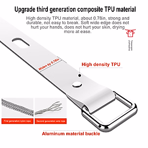 Tekeviss Retractable Clothesline,Portable Heavy Duty Indoor and Outdoor,13.12 Ft Composite TPU Material with 34 Windproof Hanging Holes Prevents Clothes from Gathering and Sagging,Easy to Install