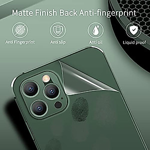 Dataroad iPhone 13 Pro Max Slim Case,0.2mm Fit[Paper-Thin]Lightweight Case with Translucent Matte Finish PP Back[Anti-Fingerprints&Yellowing],Comptible with iPhone 13 Pro Max 6.7Inch-Translucent Green