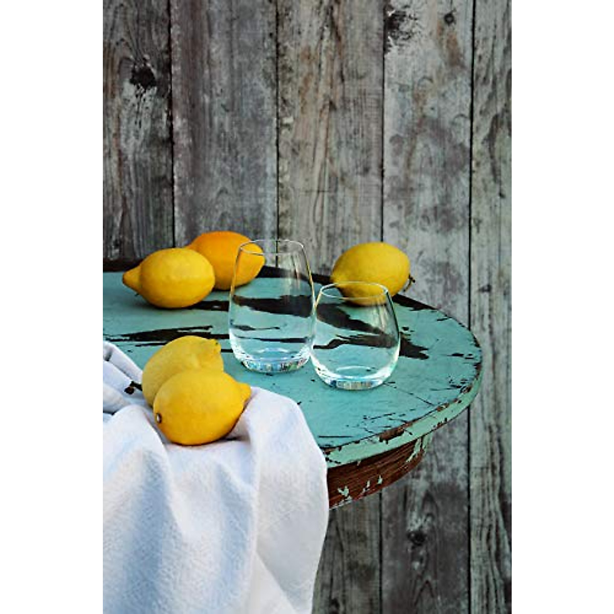 Luigi Bormioli Michelangelo 15.5 oz Stemless Glasses, 4 Count (Pack of 1), Clear