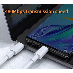 USB C to USB C Charging & Data Cable- 1 Meter - White