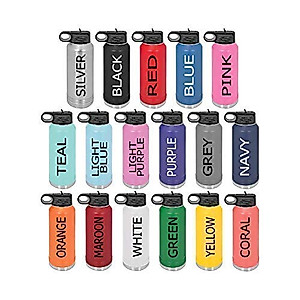 Insulated Stainless-Steel Water Bottle, Personalized Water Bottle Christmas Gift (32 Ounces)
