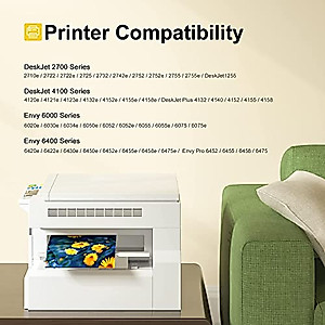 67XL Ink Cartridges Black Color Combo Pack Replacement for HP 67XL 67 XL High Yield for Envy 6055e 6055 6052 6075 Envy Pro 6455e 6455 6475 6458 DeskJet 4155 2755e 2755 Printer (1 Black, 1 Tri-Color)