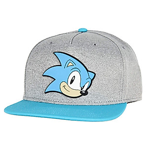 Bioworld Sonic The Hedgehog Face Snapback Youth Hat Gray