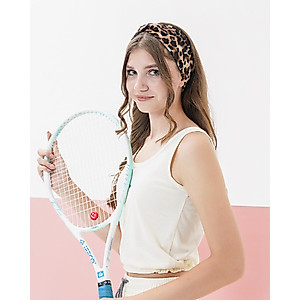 jollybows 16 Pack Headbands for Women Non Slip Wide Knotted Head Bands Elastic Twist Yoga Workout Hair Wraps for Girls