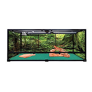 Carolina Custom Cages Terrarium, Tall Extra-Extra-Long Deep 60Lx24Wx24H; Easy Assembly