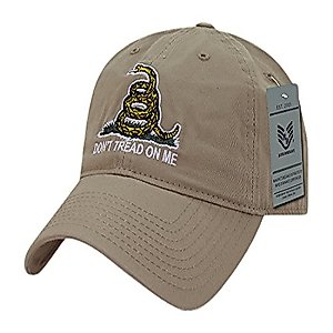 Rapiddominance Gadsden Flag Relaxed Graphic Cap, Khaki