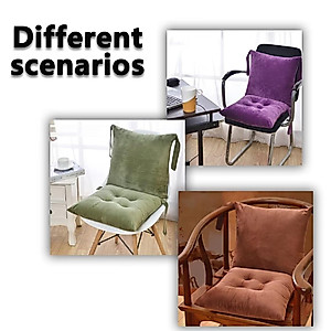 Eoieov Outdoor Indoor Seat/Back Chair Cushion, Square Patio Furniture Cushions with Zipper,Detachable Rocking Chair Seating Replacement Cushion, Hot Pink,L 32" x W 16"