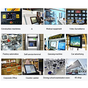 19 Inch Capacitive Touch Industrial Computer with WiFi Module Win10 Pro (8GB RAM+128GB SSD, Core i7-7500U)