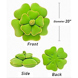 Martha Lia Flower Throw Pillow for Friends-3D Rose Flower Decorative Pillow,Round Decor Pillow-Flower Home Decorations-Couch & Bed Flower-Shaped Pillow,Red,20 Inches