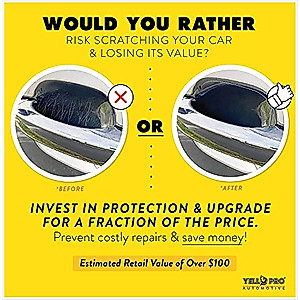 YelloPro Custom Fit Door Handle Cup 3M Scotchgard Anti Scratch Clear Bra Paint Protector Film Cover Self Healing PPF Guard Kit for 2020 2021 2022 2023 Ford Explorer ST, XLT, Limited Platinum SUV