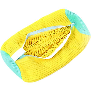 Shoe Washing Machine Bag, 2024 New Reusable Mesh Laundry Shoe Wash Bag Shoe Cleaning for All Shoes, Adjustable Shoes Laundry Bag Sneaker Washing Bag for 360° Cleaning White Shoes (Yellow)