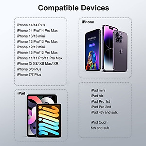 Coolden Wired Earbuds for iPhone 14/13/12/11 Earphones, in-Ear Headphones with Microphone Volume Control HiFi Stereo Headsets Compatible with iPhone 14 Pro/13Pro/12/11/XR/XS/X/7/7Plus/8/8Plus，Black