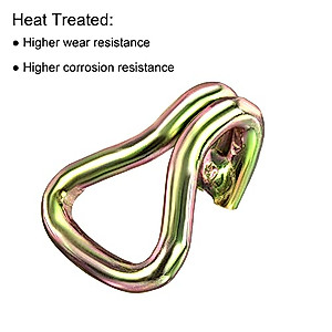 MECCANIXITY Ratchet Double J Strap Hook Load 2204 Lbs Zinc Color for 1" Tie Down Strap Webbing Car Truck Trailer Pack of 4