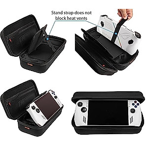 ButterFox Large Carrying Case Bag for ASUS Rog Ally Handheld 2023, Fits Charger and ASUS Charging Dock, Large Pocket for 65W Battery Pack, Slim Mouse and HDMI Cable