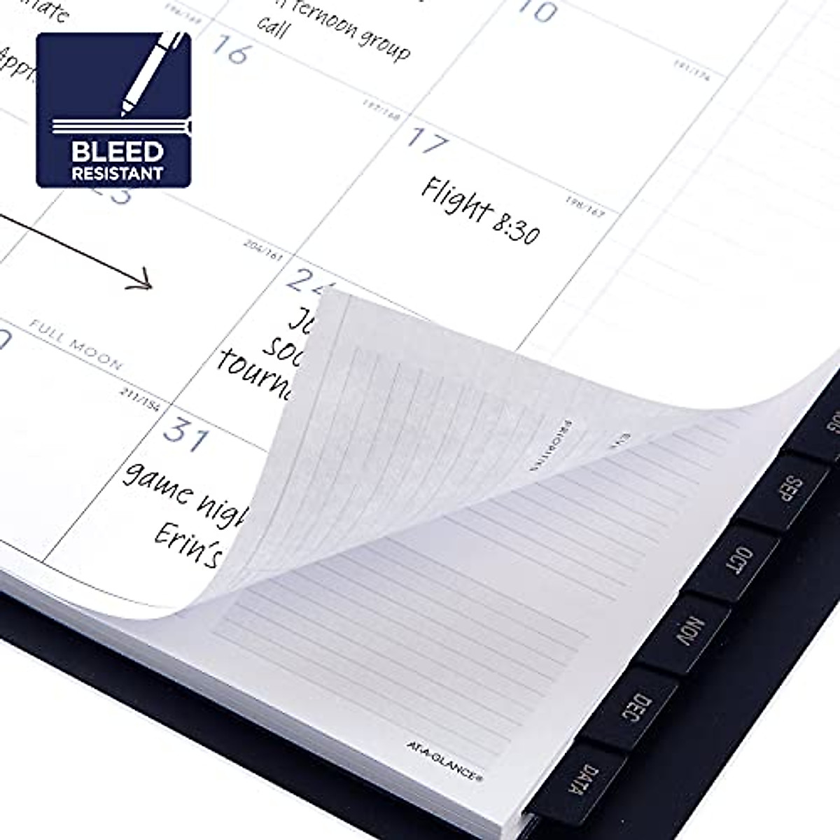 AT-A-GLANCE 2022 Monthly Planner by AT-A-GLANCE, 8" x 11-3/4", Large, Hardcover, DayMinder, Black (G470H00)
