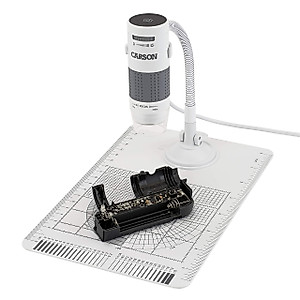 Carson eFlex 78x/324x Effective Magnification (Based on a 27" monitor) LED Lighted USB Digital Microscope with Flexible Stand and Base (MM-840) , White